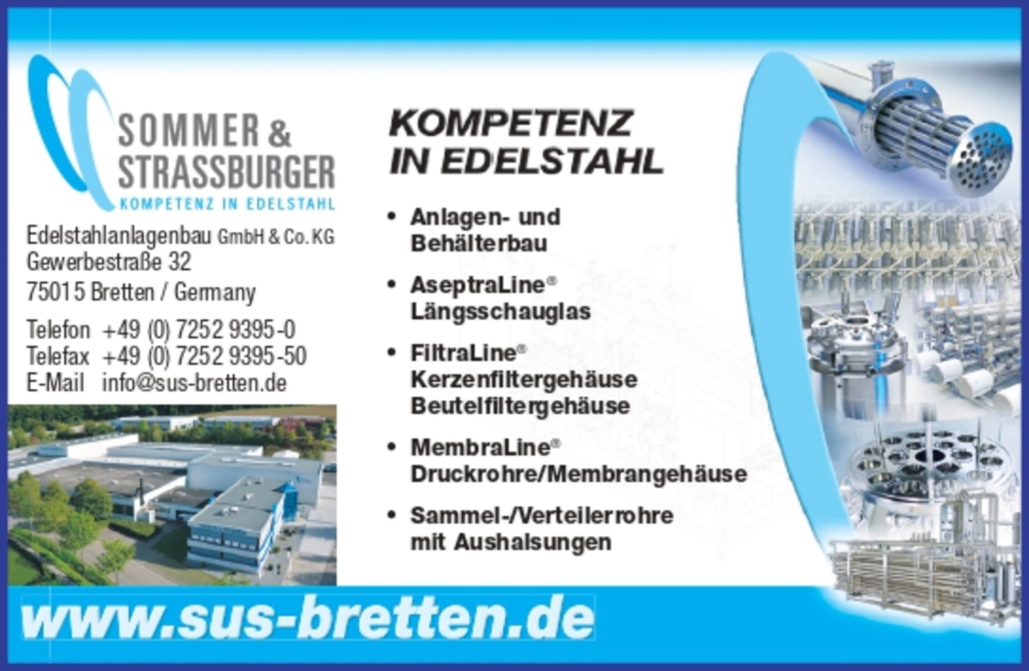 Sommer & Strassburger Edelstahlanlagenbau GmbH & Co. KG: Mehr als 40 ...